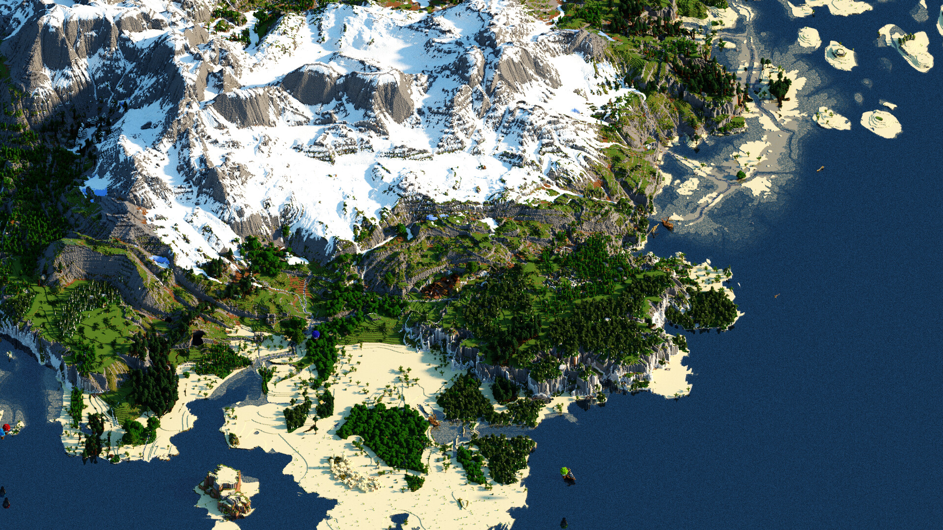 Wullestor - Archipelago World (Download, Minecraft Survival World, 4k ...