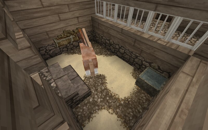Modded horse stable Minecraft Map
