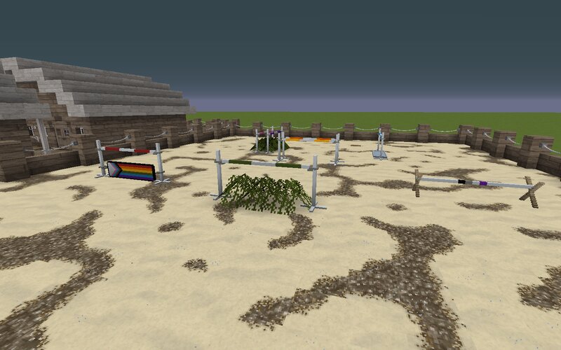 Modded horse stable Minecraft Map