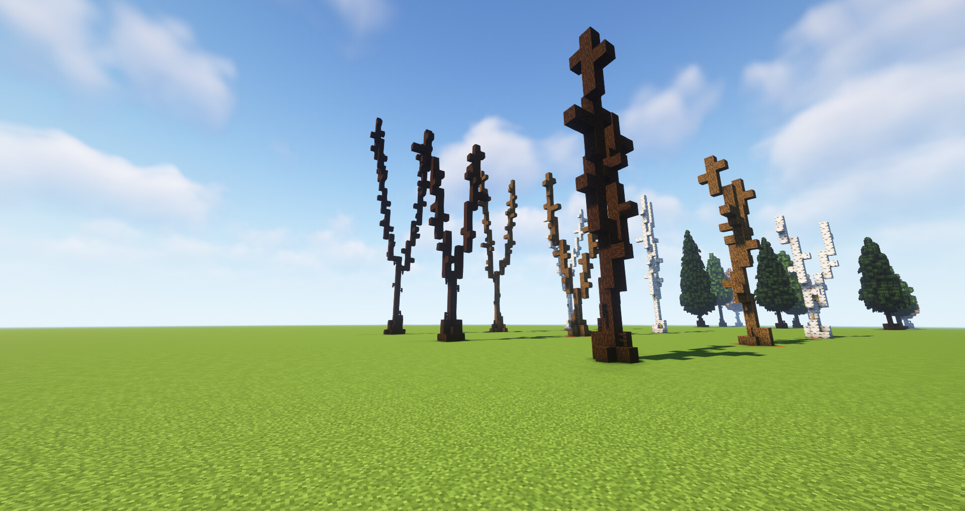 Split-Tree Pack 3x3 Minecraft Map