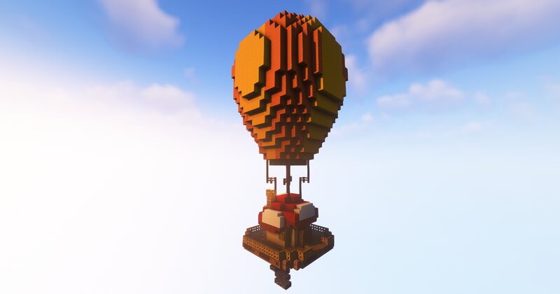 Toad's House on a balloon! (yellow-orange version) Minecraft Map