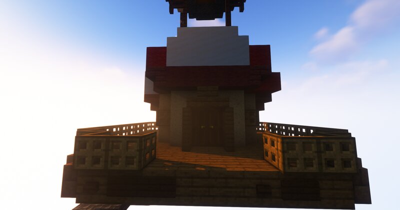 Toad's House on a balloon! (yellow-orange version) Minecraft Map