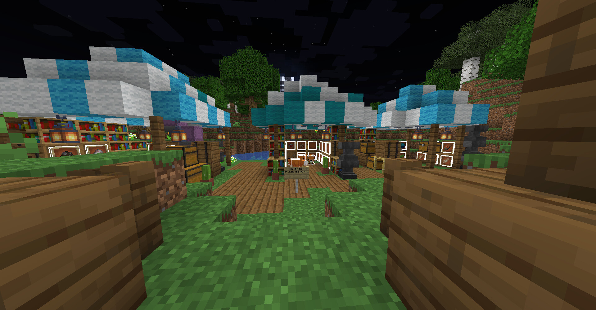 A Medieval shopping center Minecraft Map