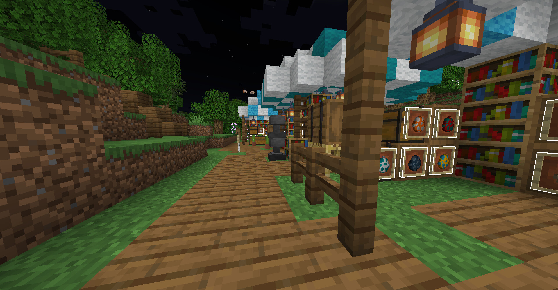 A Medieval shopping center Minecraft Map