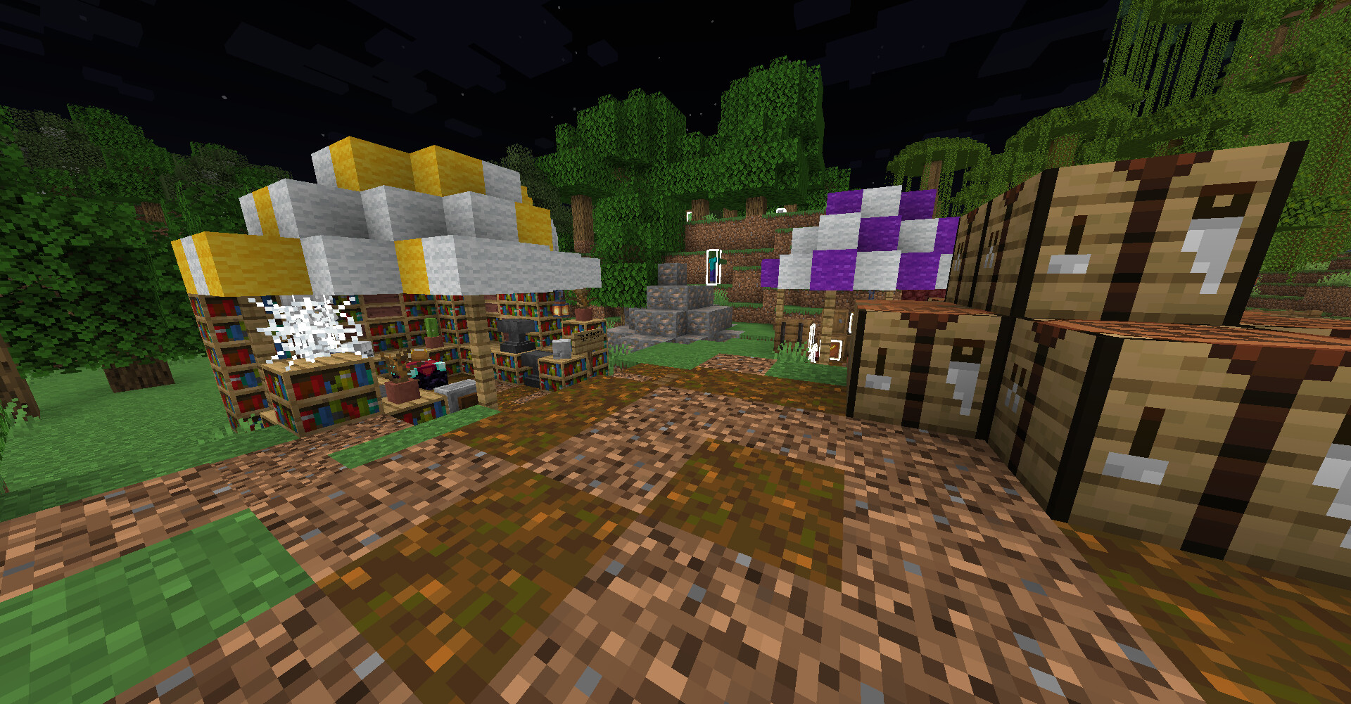 A Medieval shopping center Minecraft Map