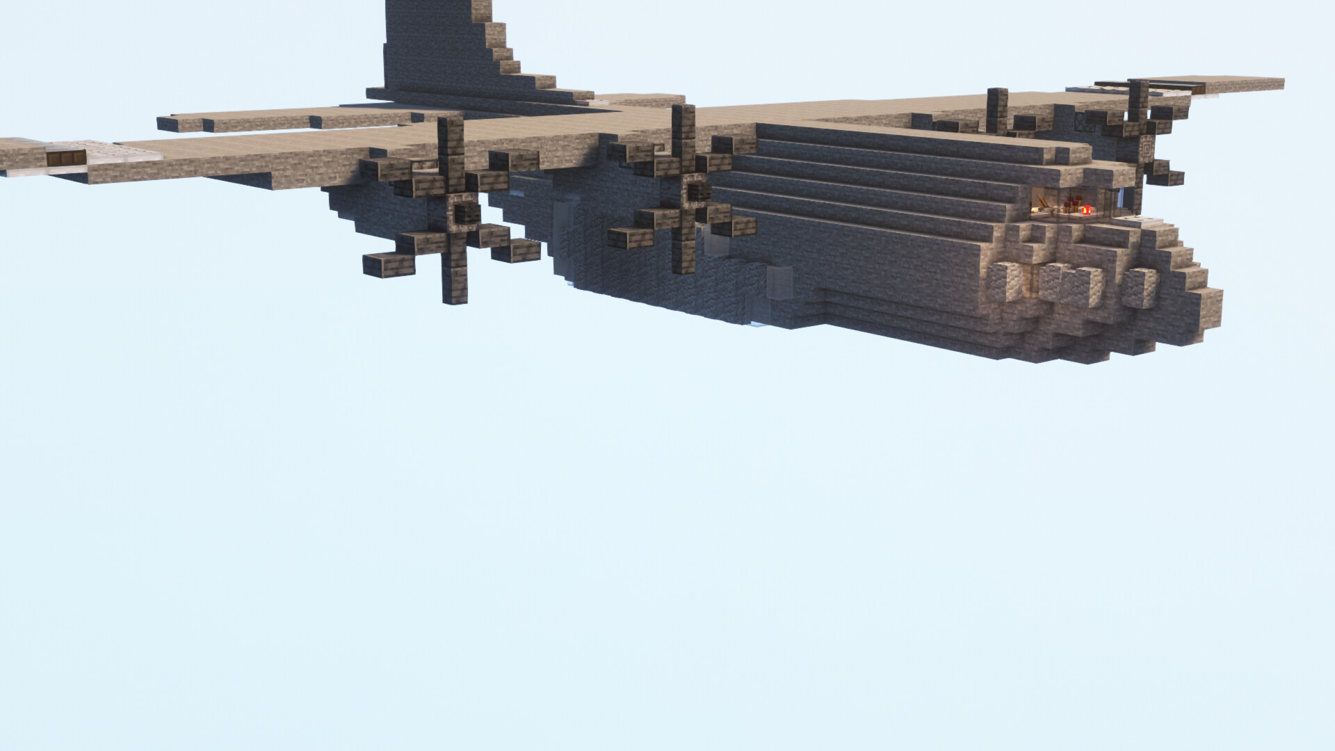 Lockheed Martin C-130J Super Hercules Minecraft Map