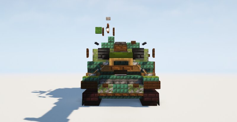 1.5:1 Scale 2S19 Msta-S Self-Propelled Howitzer Minecraft Map