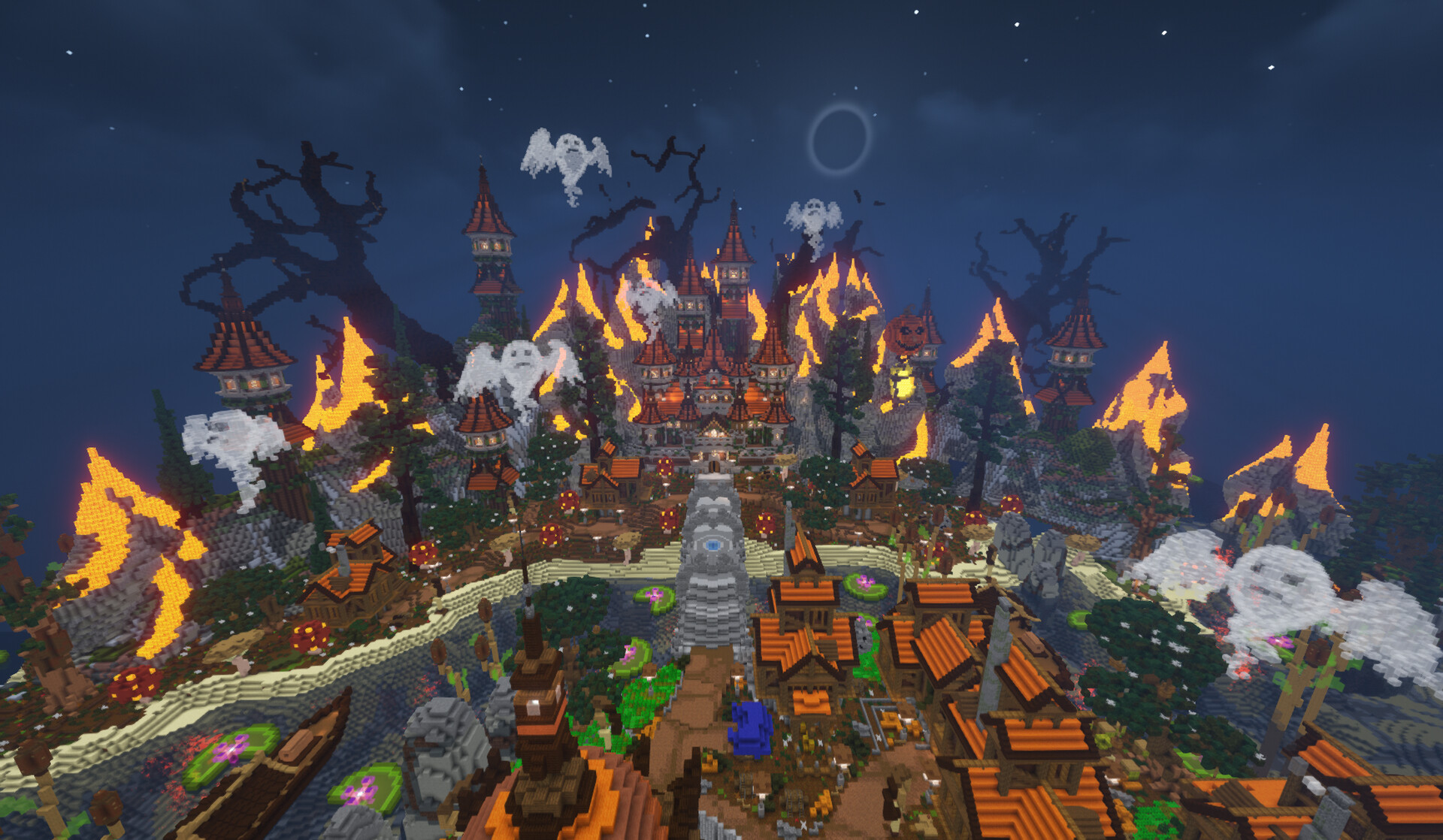 🎃 Magic Village Halloween Edition ⛅ Minecraft Map