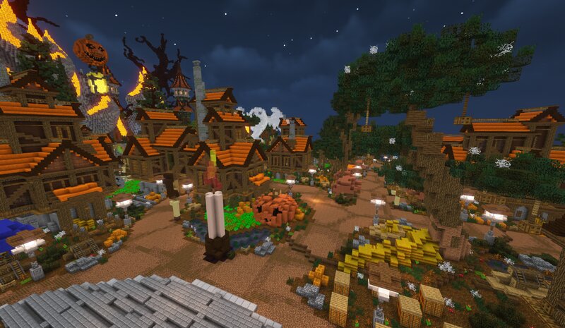 🎃 Magic Village Halloween Edition ⛅ Minecraft Map