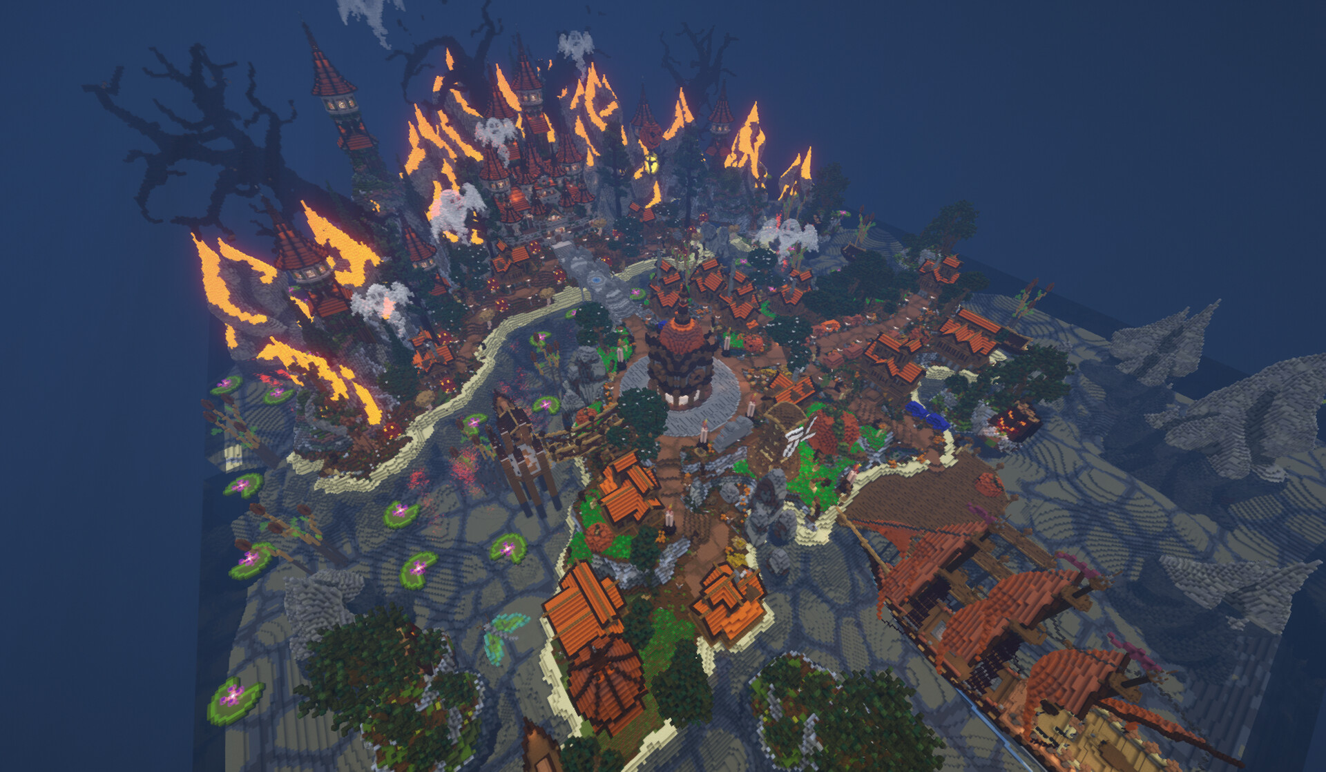 🎃 Magic Village Halloween Edition ⛅ Minecraft Map