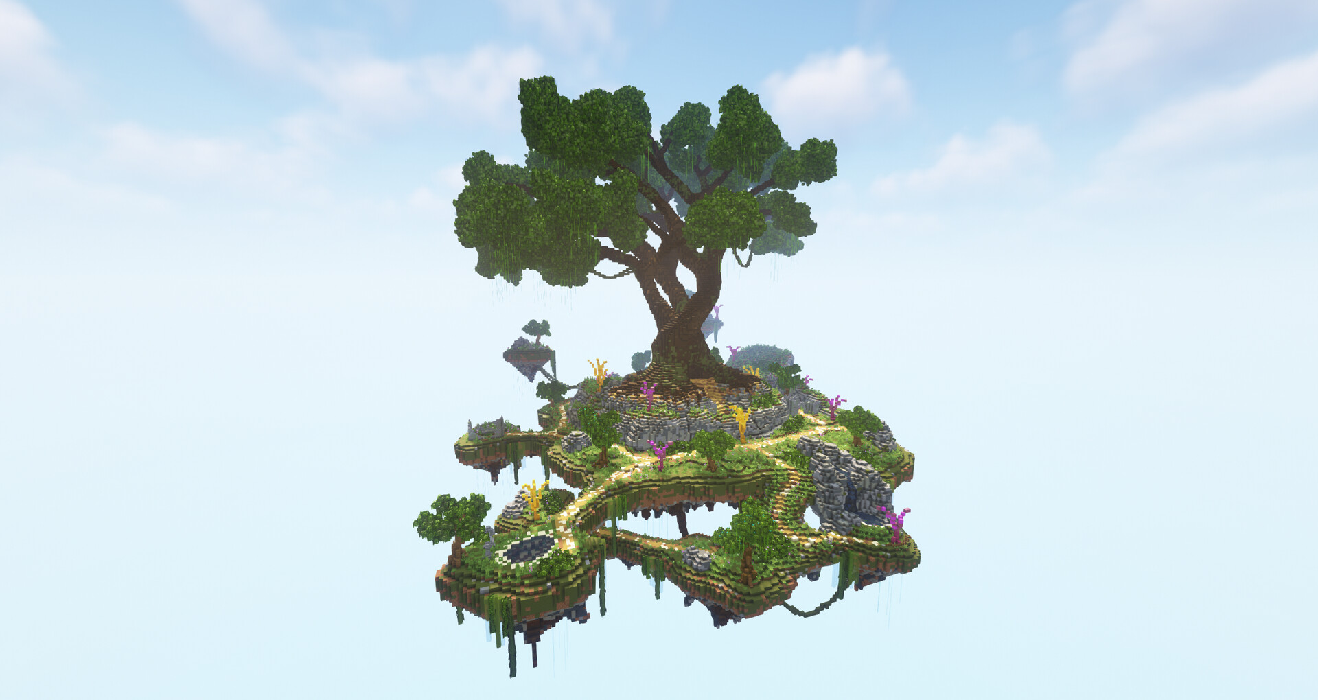 Giant tree sky island Minecraft Map