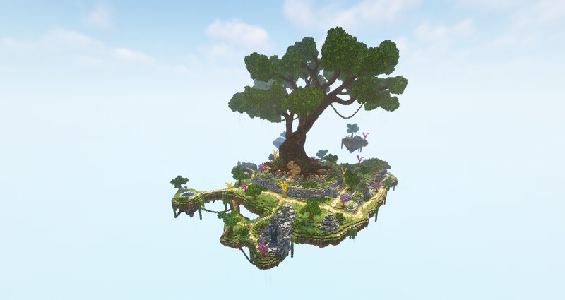 Giant tree sky island Minecraft Map
