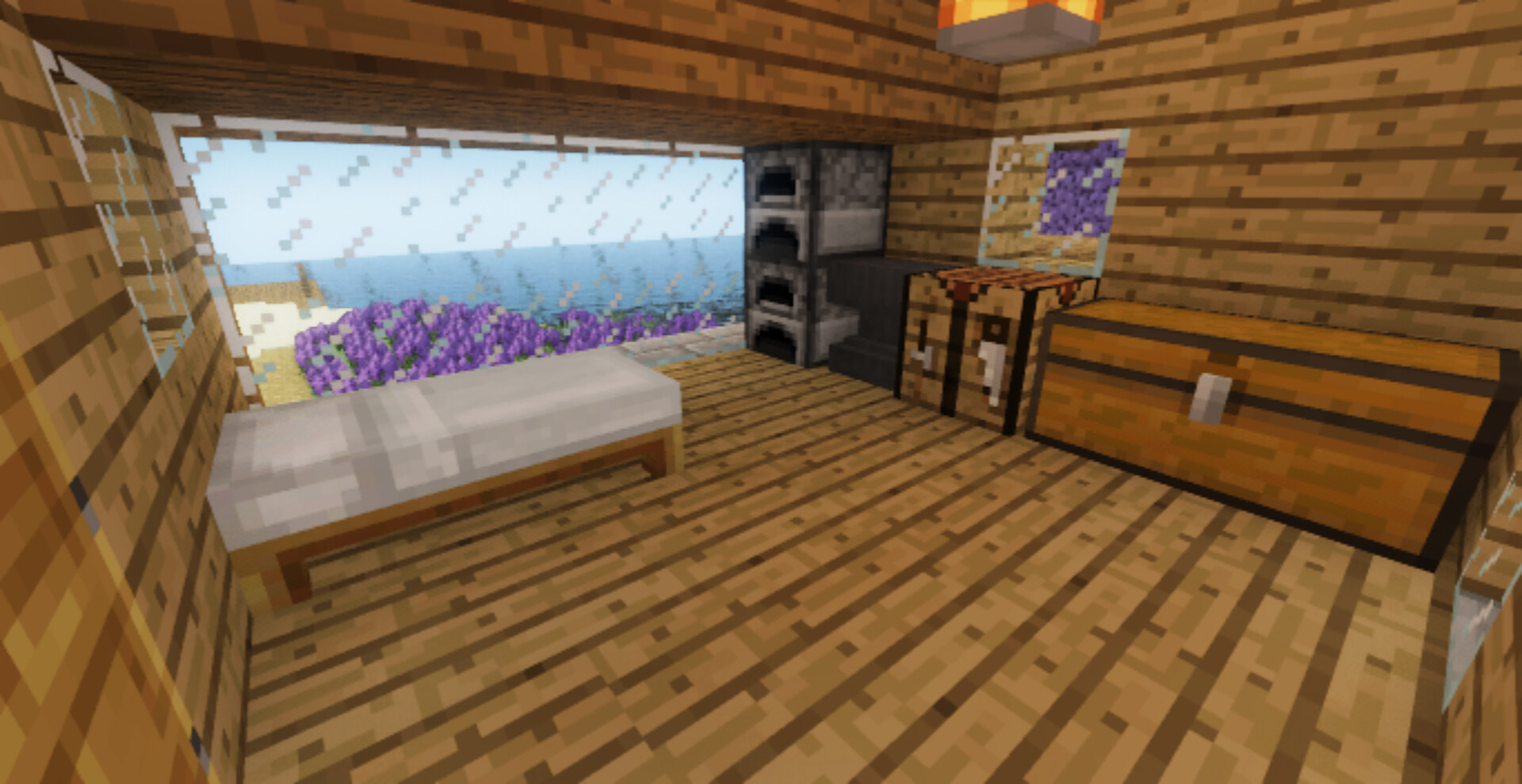 Lavender Island Survival House Minecraft Map
