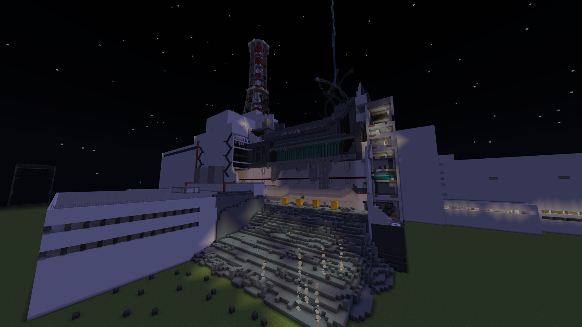 My creation of Chernobyl Power Plant update update April 26th Minecraft Map