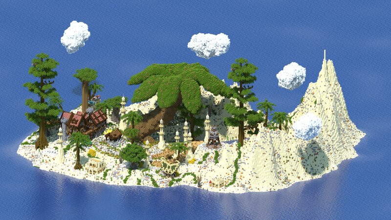 🌴TROPICAL ISLAND LOBBY Minecraft Map