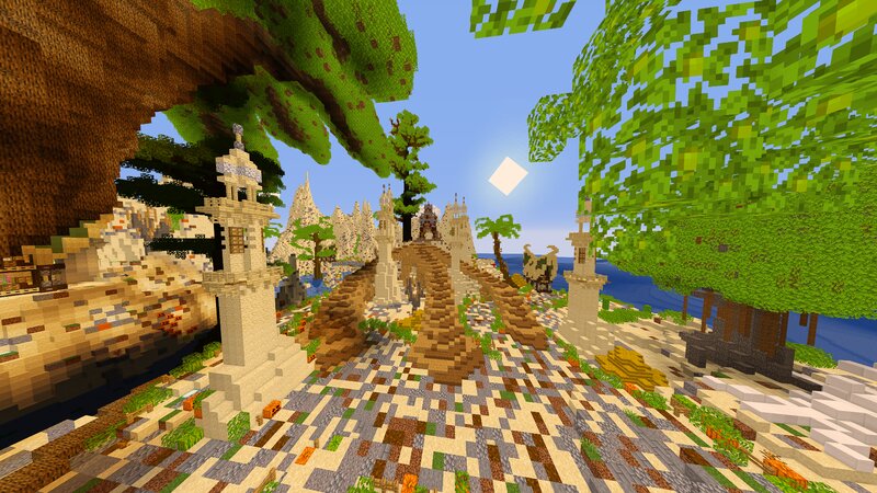 🌴TROPICAL ISLAND LOBBY Minecraft Map