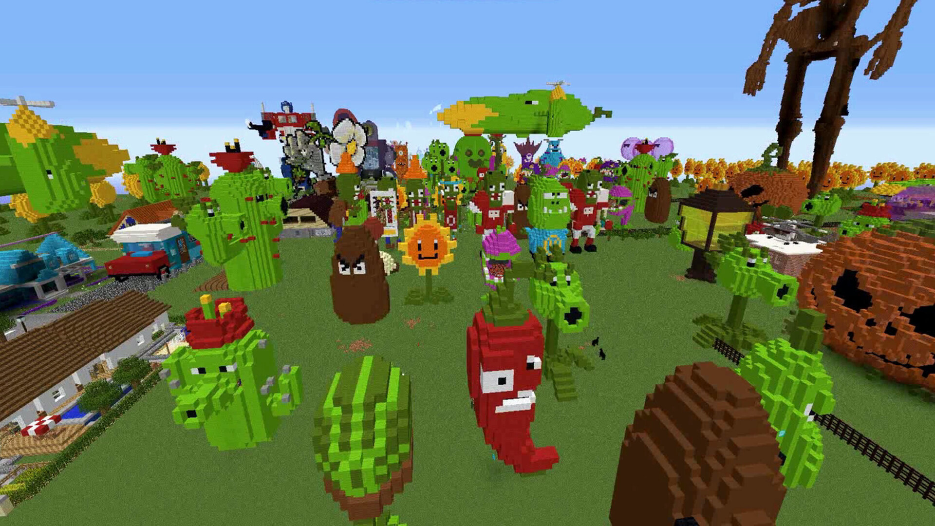 Minecraft PVZ Addon Battle map Minecraft Map