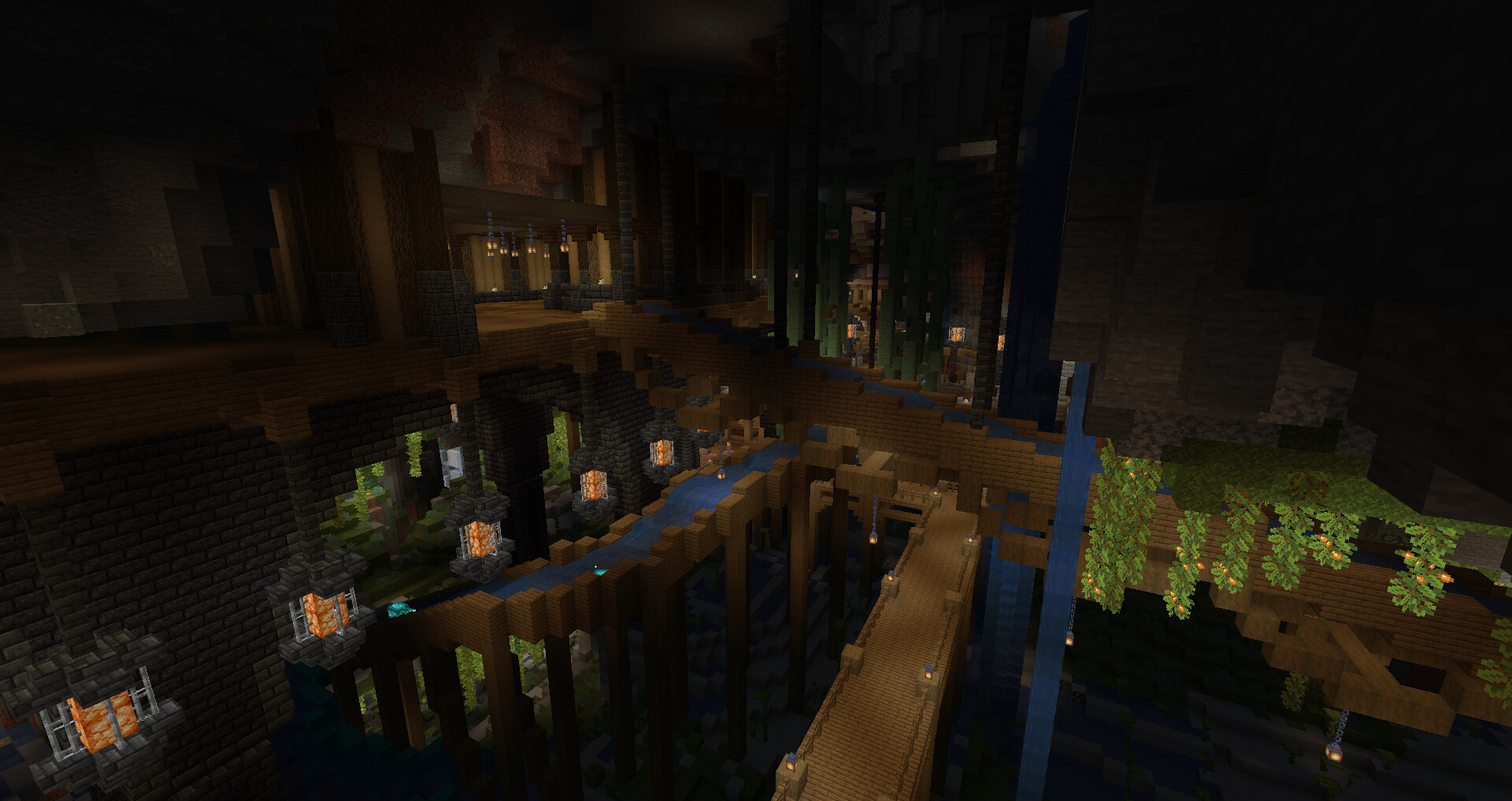 Cave Exploration Settlement - Minecraft 1.18 Minecraft Map