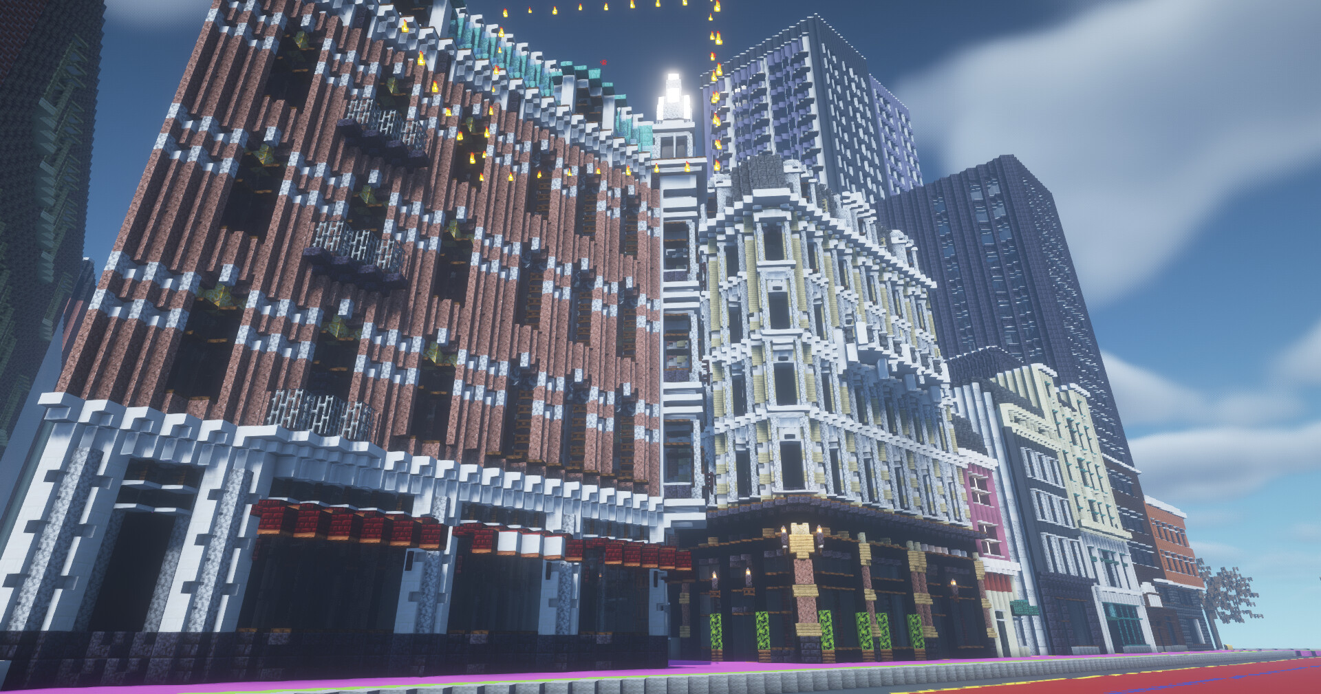 Euroway District: Amsterdam beautiful building. Minecraft Map