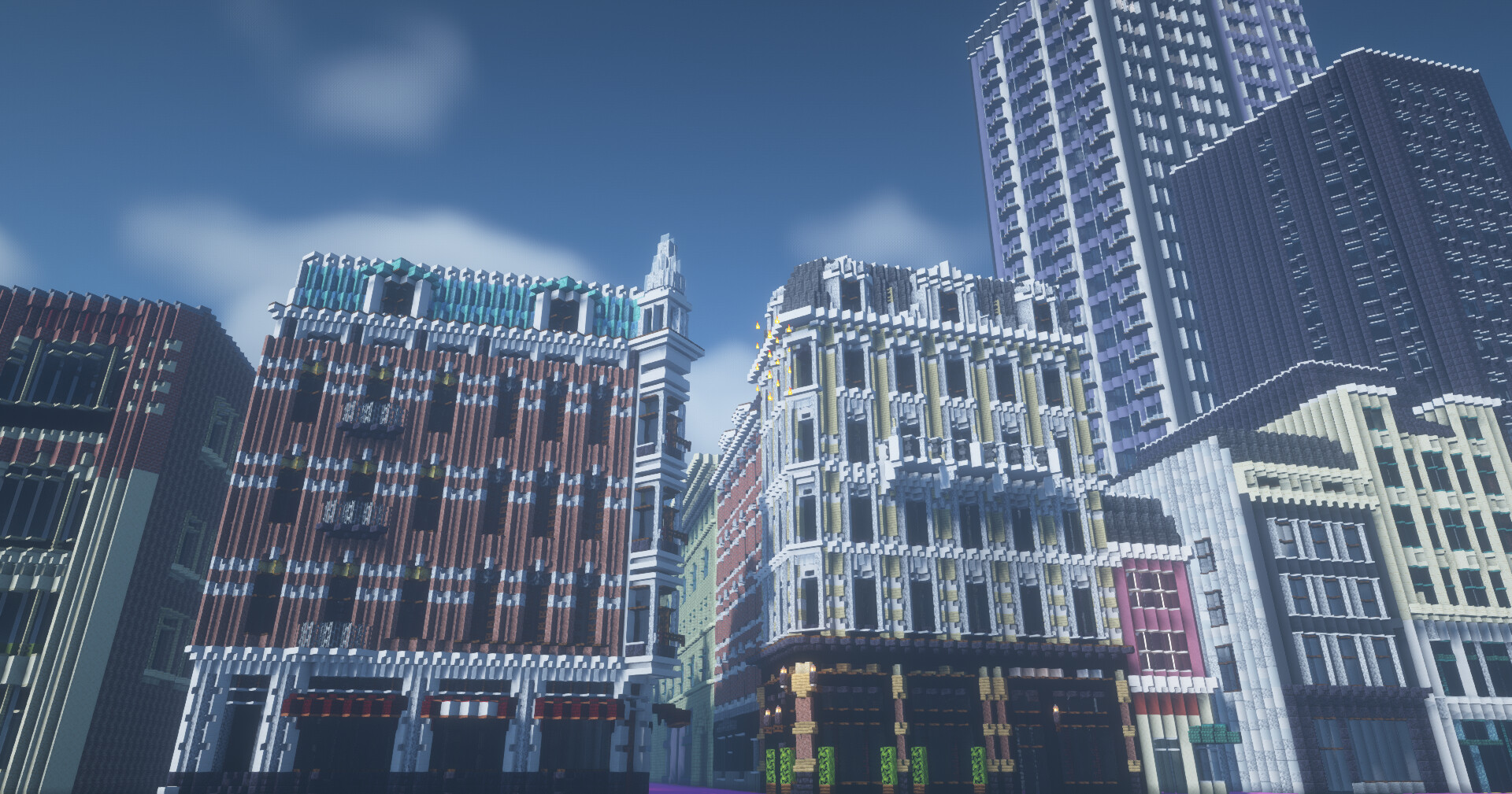 Euroway District: Amsterdam beautiful building. Minecraft Map