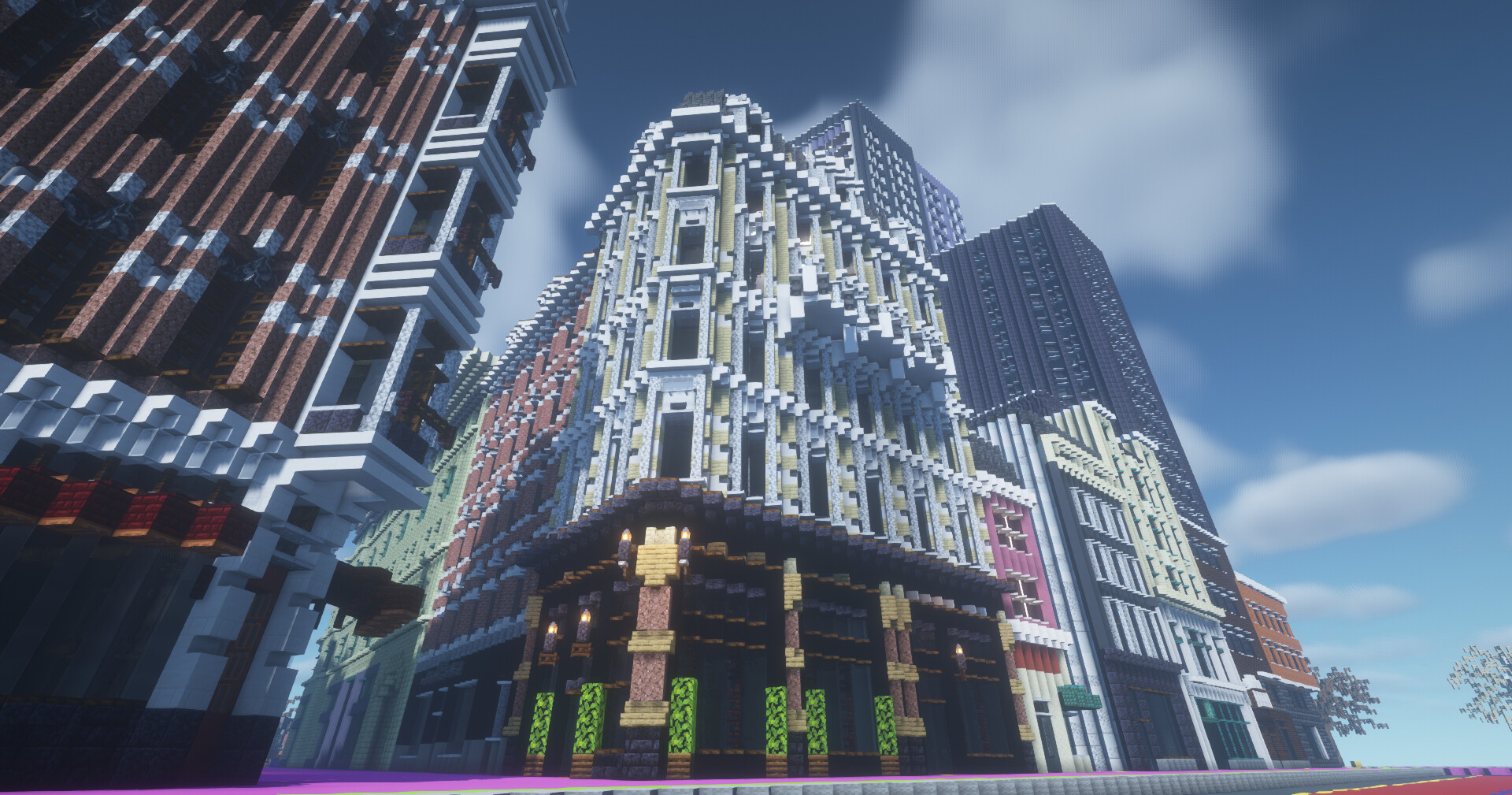 Euroway District: Amsterdam beautiful building. Minecraft Map