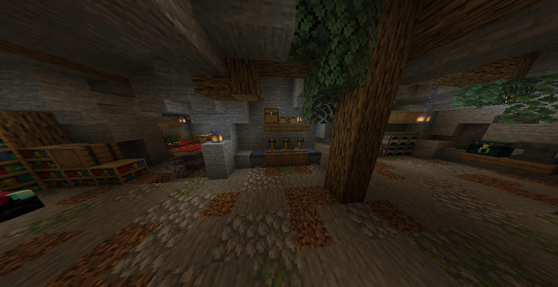 Survival Cave Base Minecraft Map