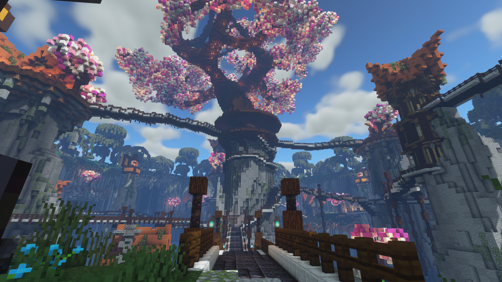 cherryblossom tree spawn Minecraft Map