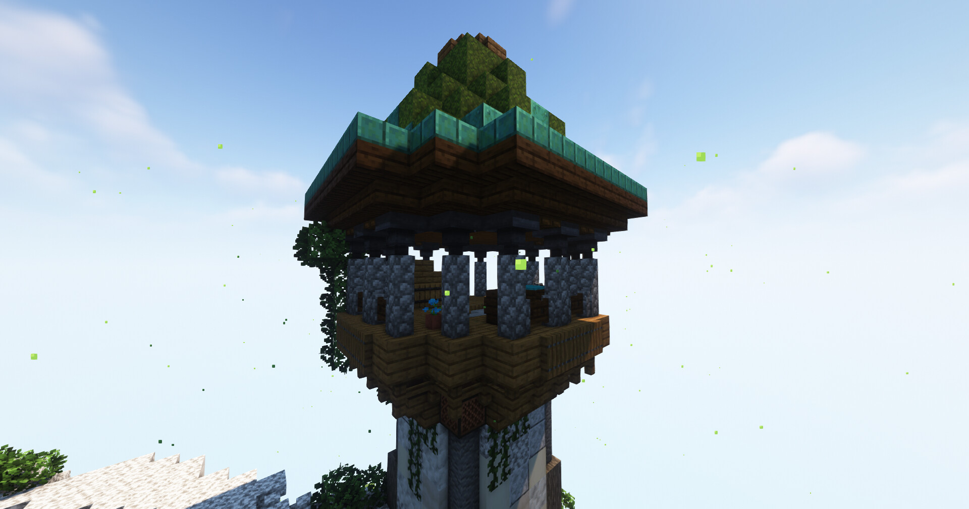 Elven Tower - A fantasy building! l Free To Use ! Minecraft Map
