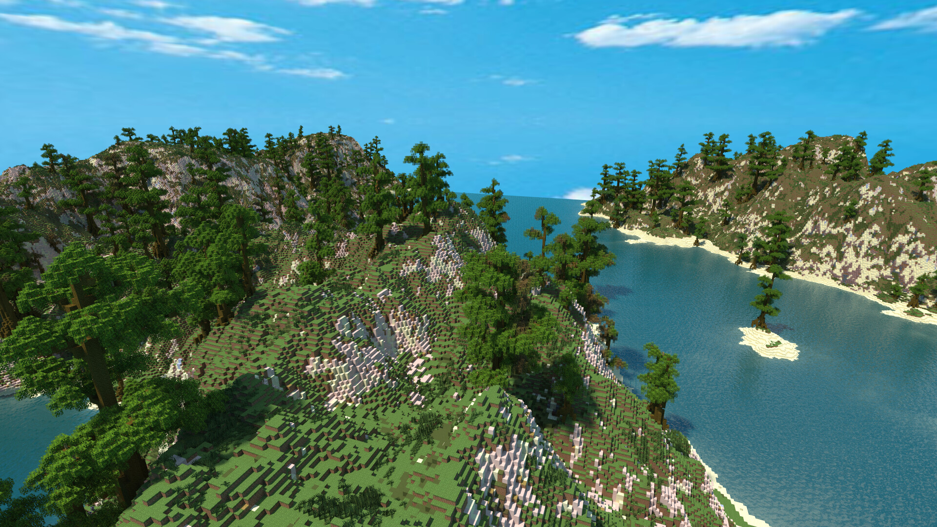 1000x1000 | Custom Map | Mountain Island [Free download] Minecraft Map