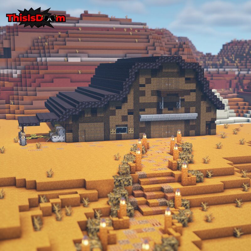 Wooden Barn (Build and Litematic) Minecraft Map