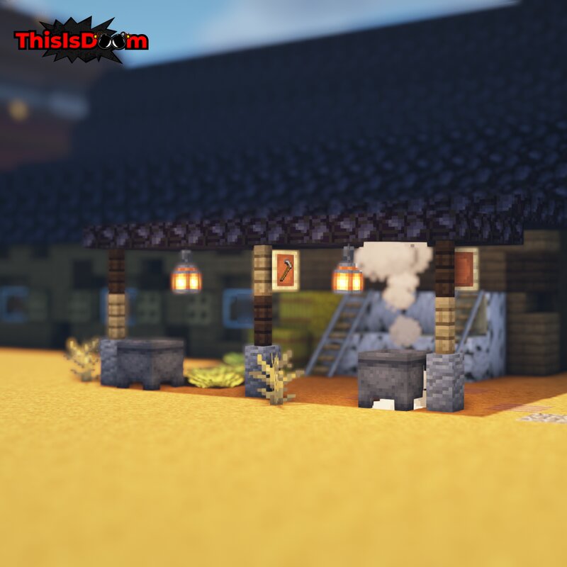 Wooden Barn (Build and Litematic) Minecraft Map