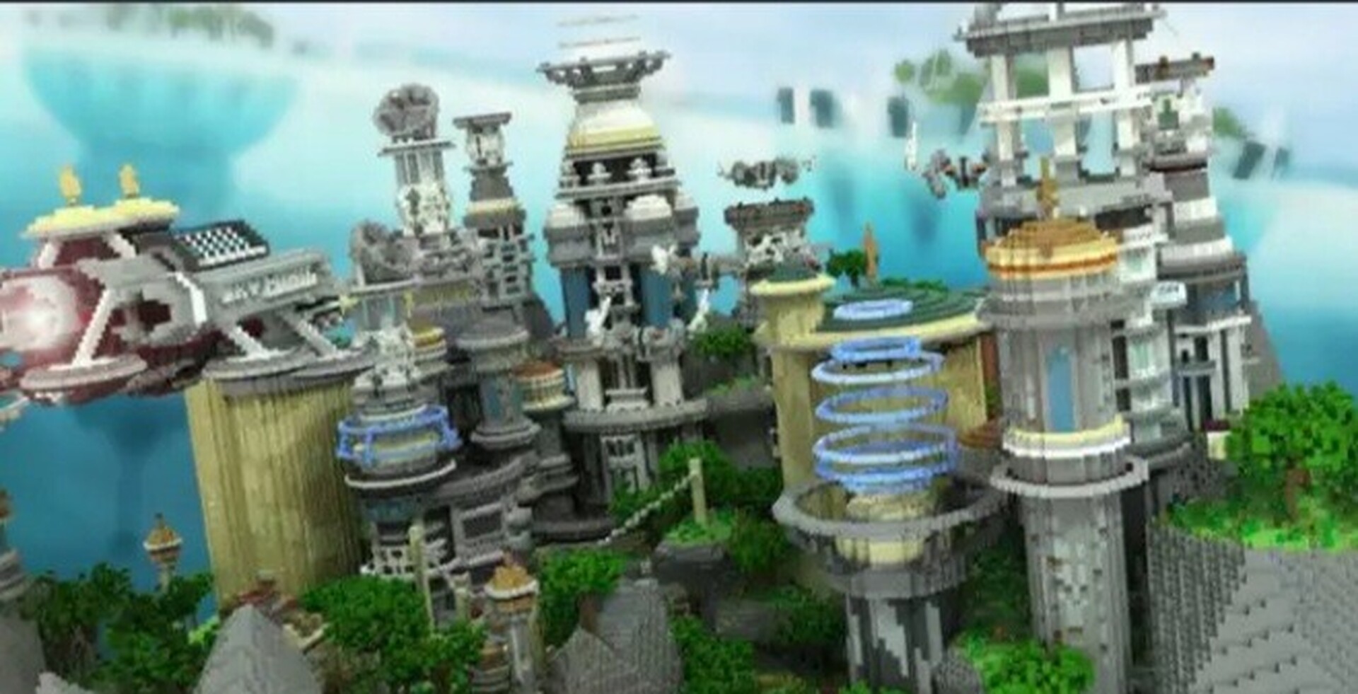 Futuristic spawn Minecraft Map