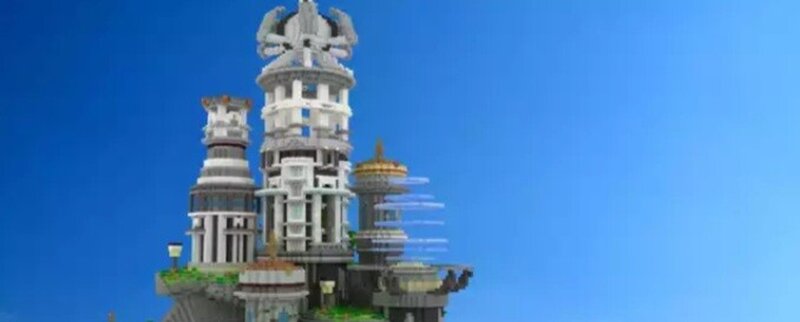 Futuristic spawn Minecraft Map