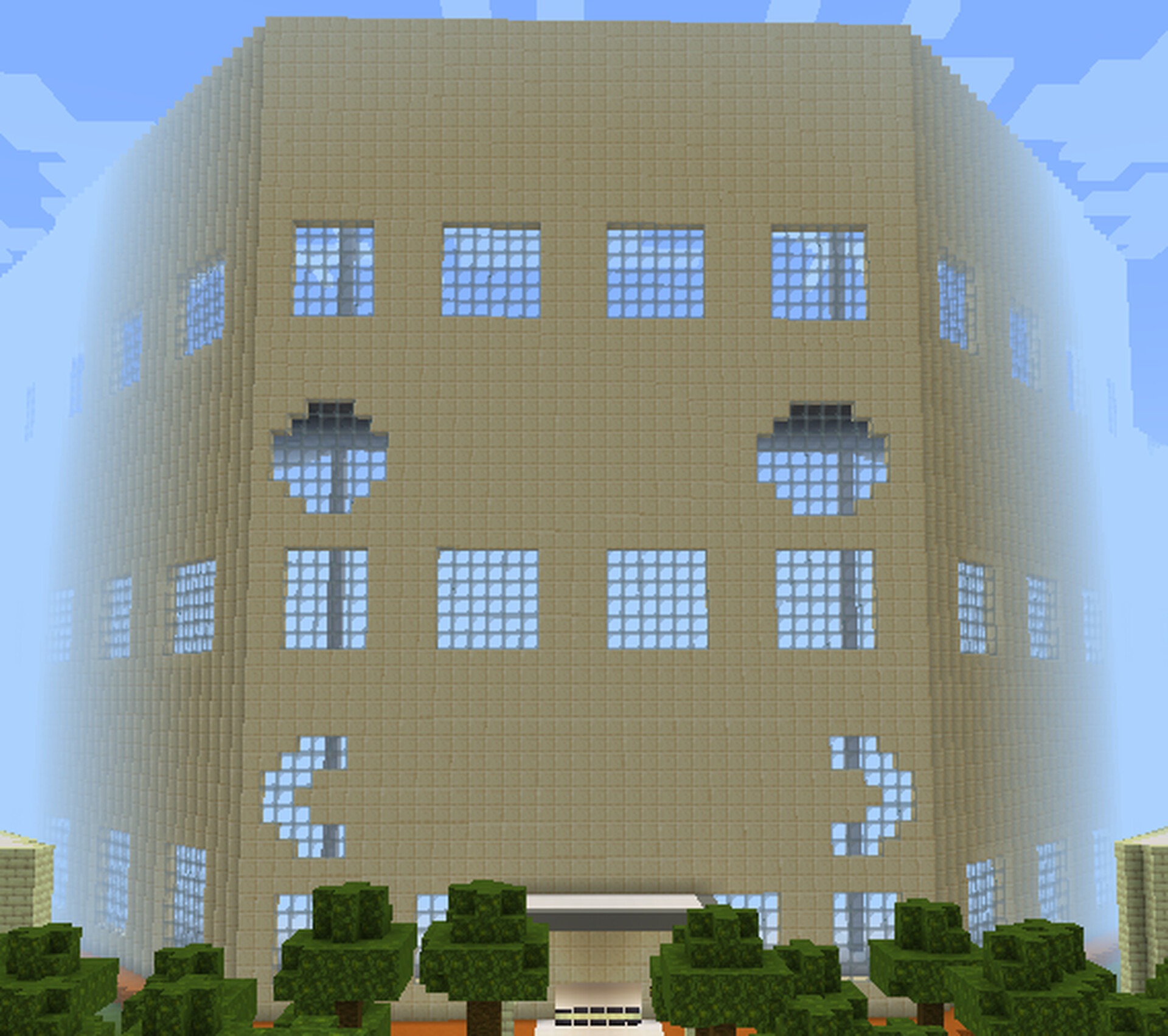 The Prototype Miniature Hexagon Auditorium and frog house in sandstone ...