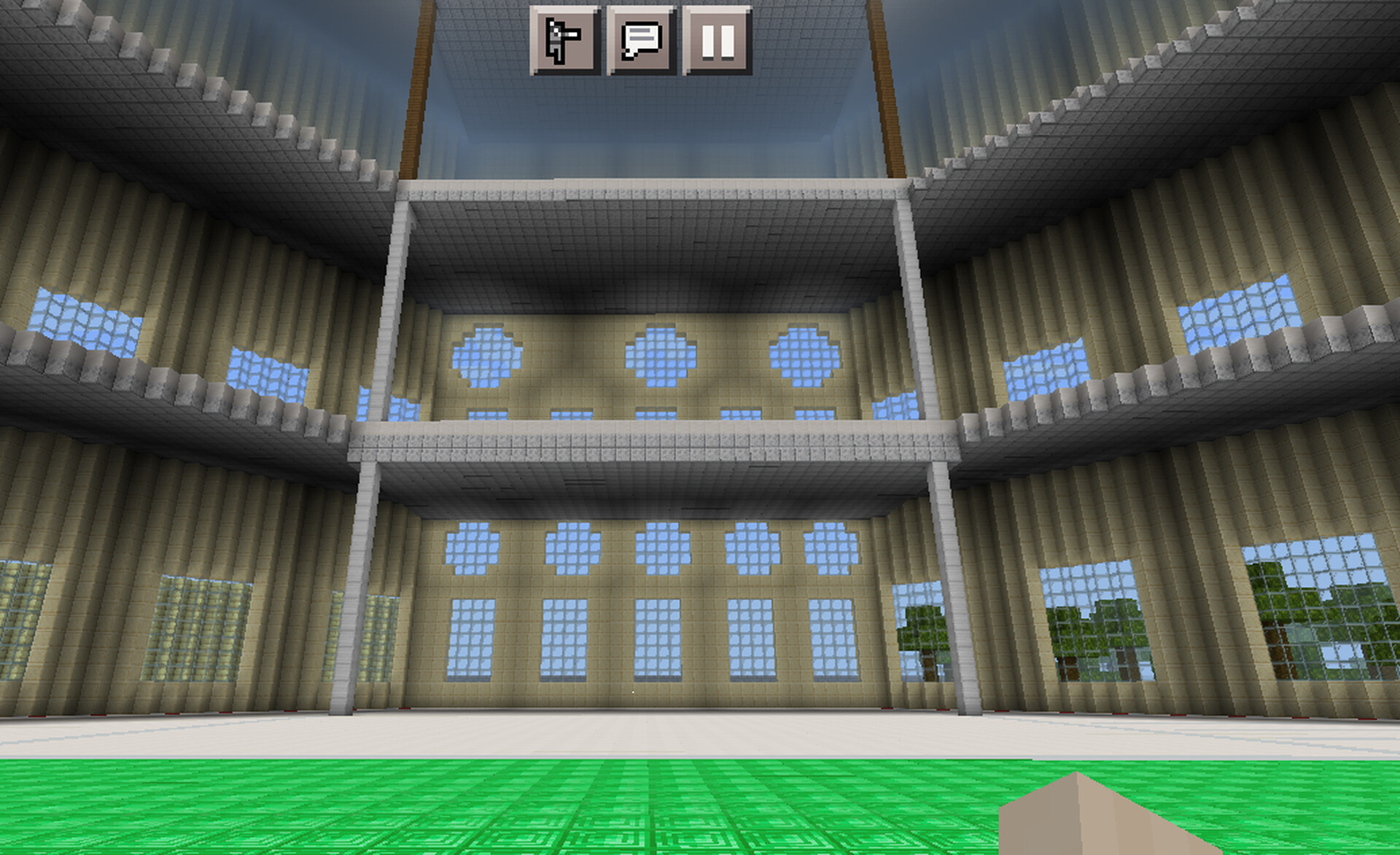 The Prototype Miniature Hexagon Auditorium and frog house in sandstone ...