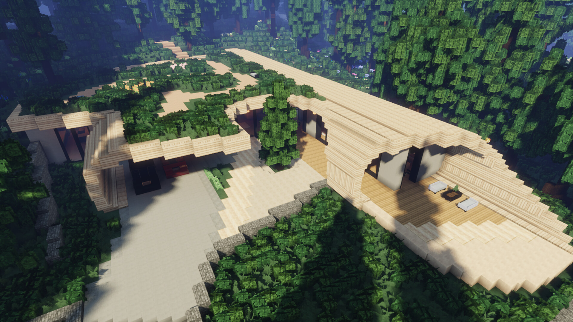 Modern Organic House Minecraft Map