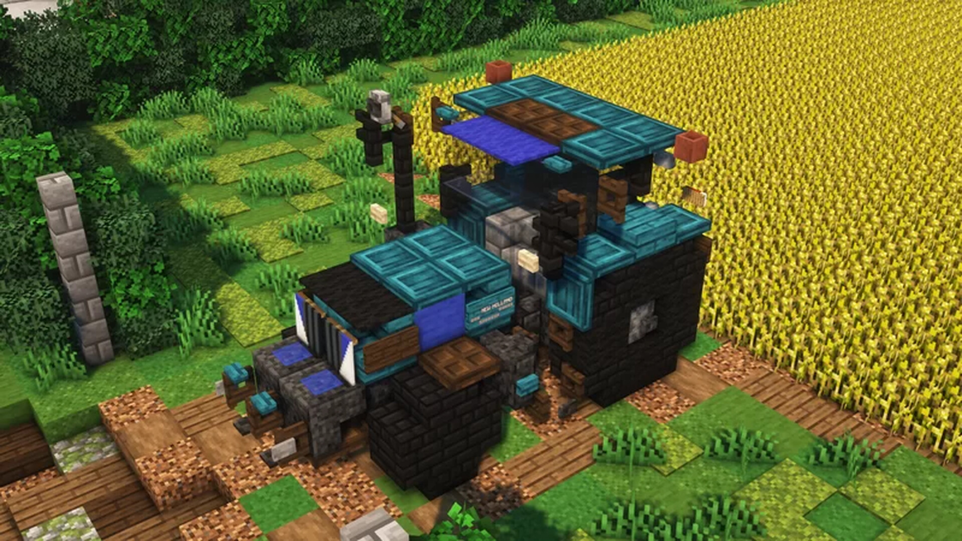 New Holland T6 + Methane Power T6 Minecraft Map