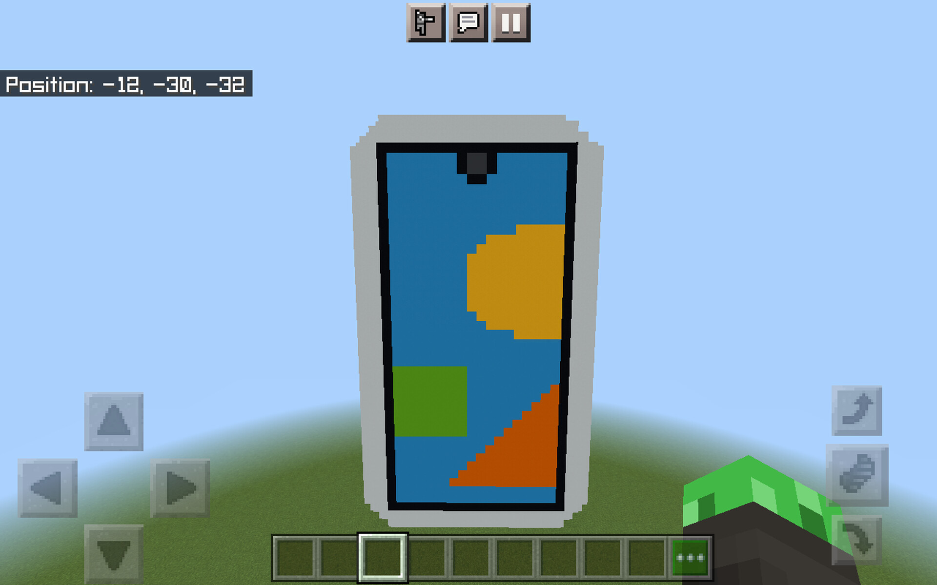 IPhone build by darkmazeblox. Minecraft Map