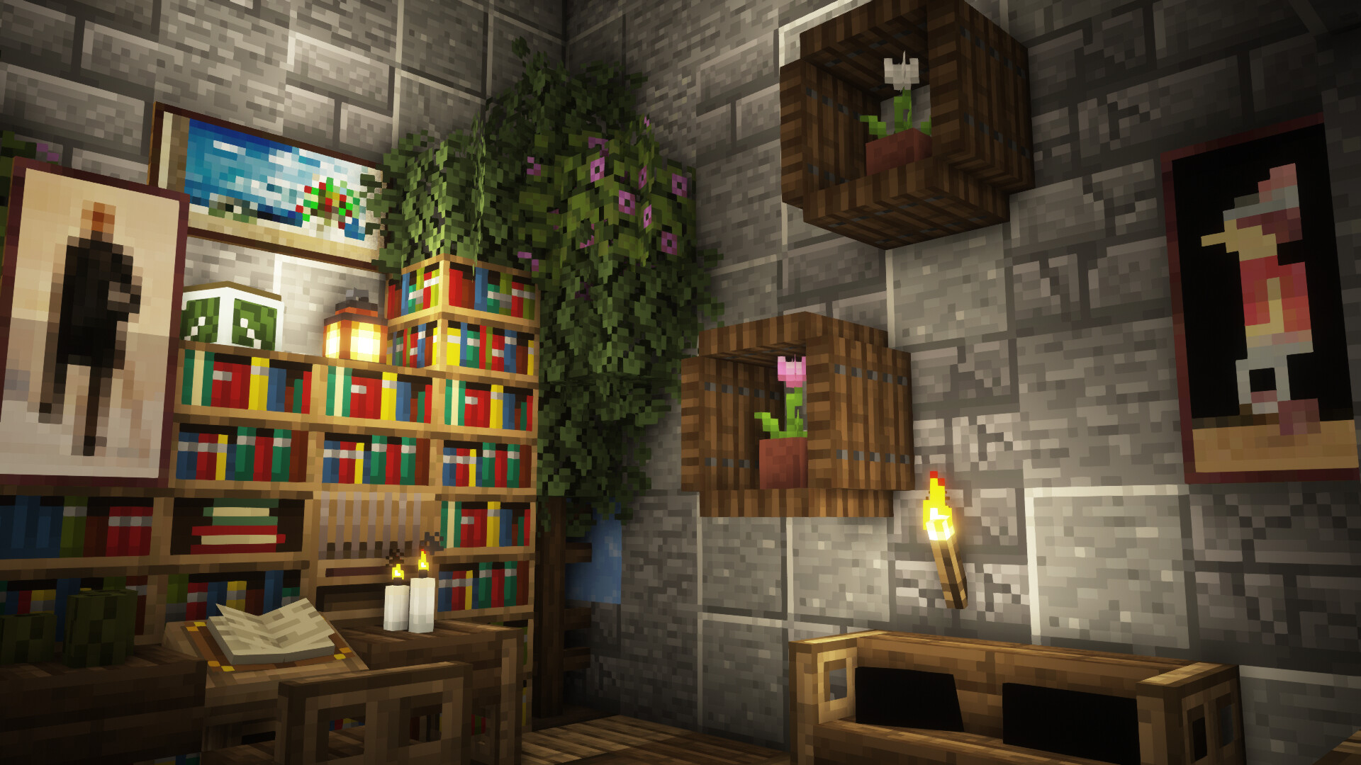 Medieval castle on the mountain [Interior] Minecraft Map