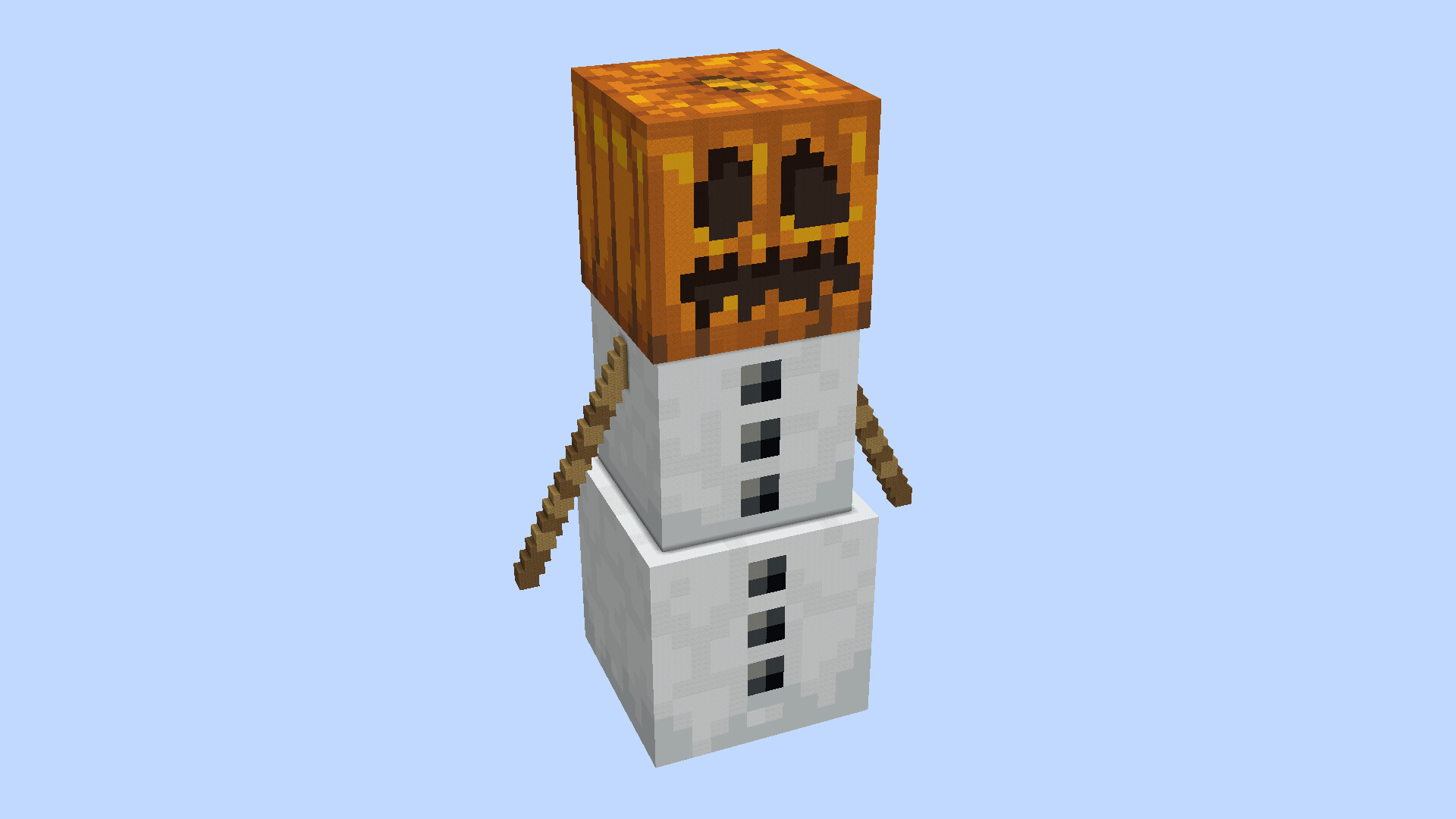 Snow Golem Mob Statues Minecraft Map