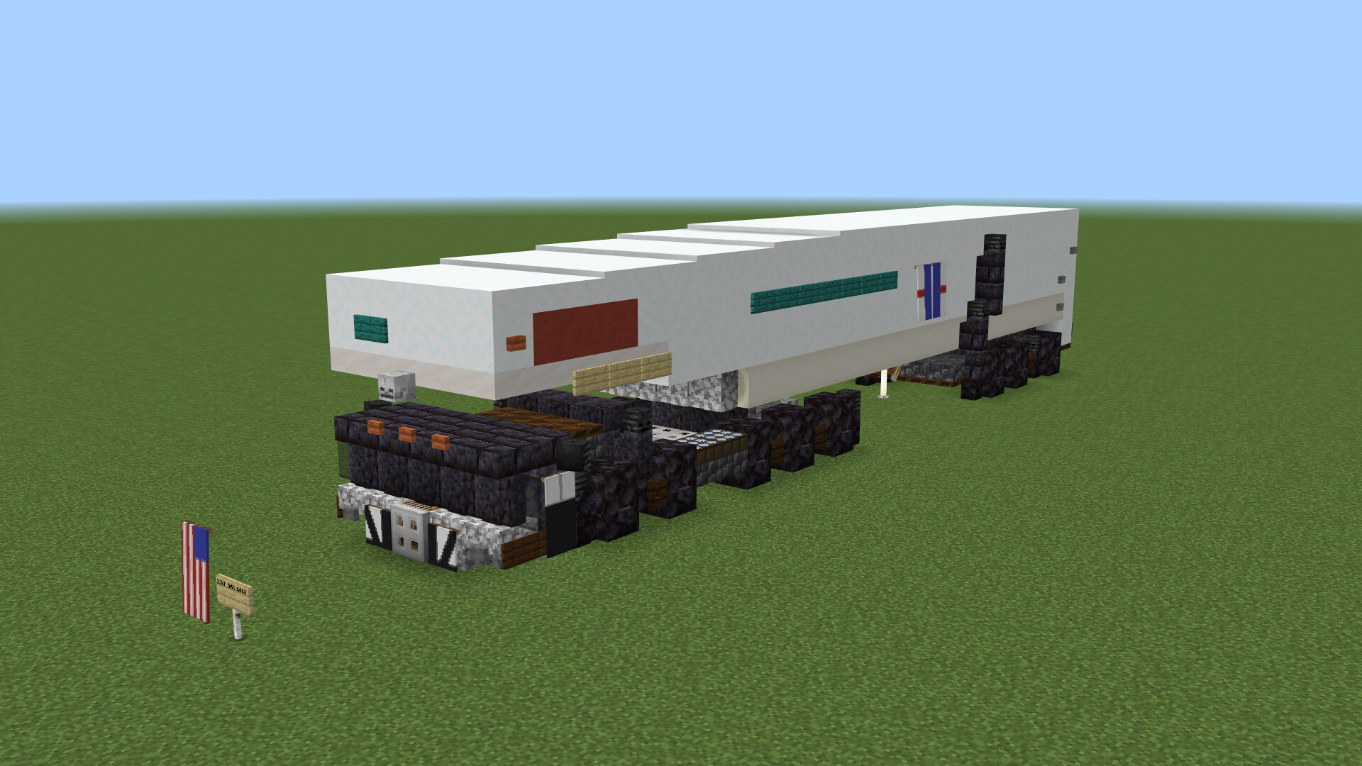 1.5:1 USAF ICBM Transport Truck, GMC 6066 1960's V12 Minecraft Map