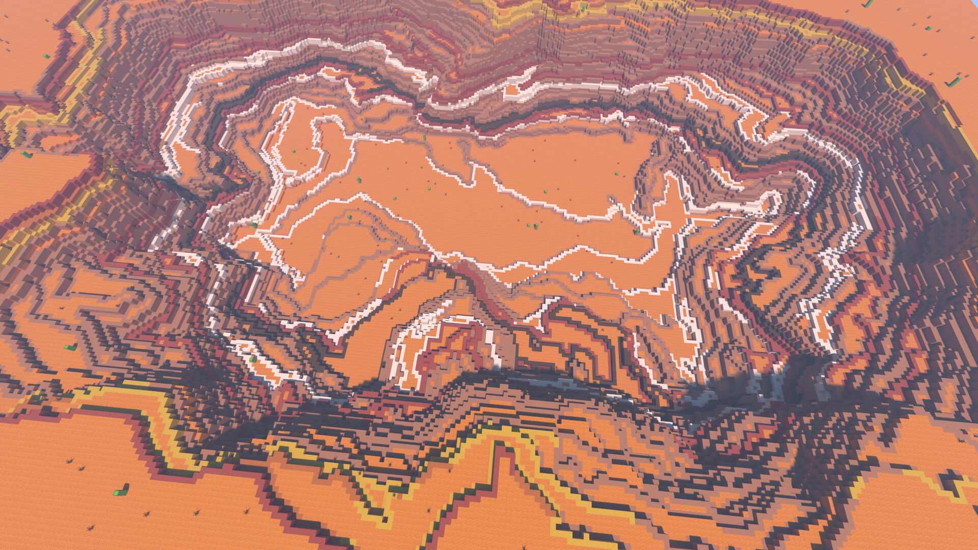 Worldpainter dent brush pack canyons Minecraft Map