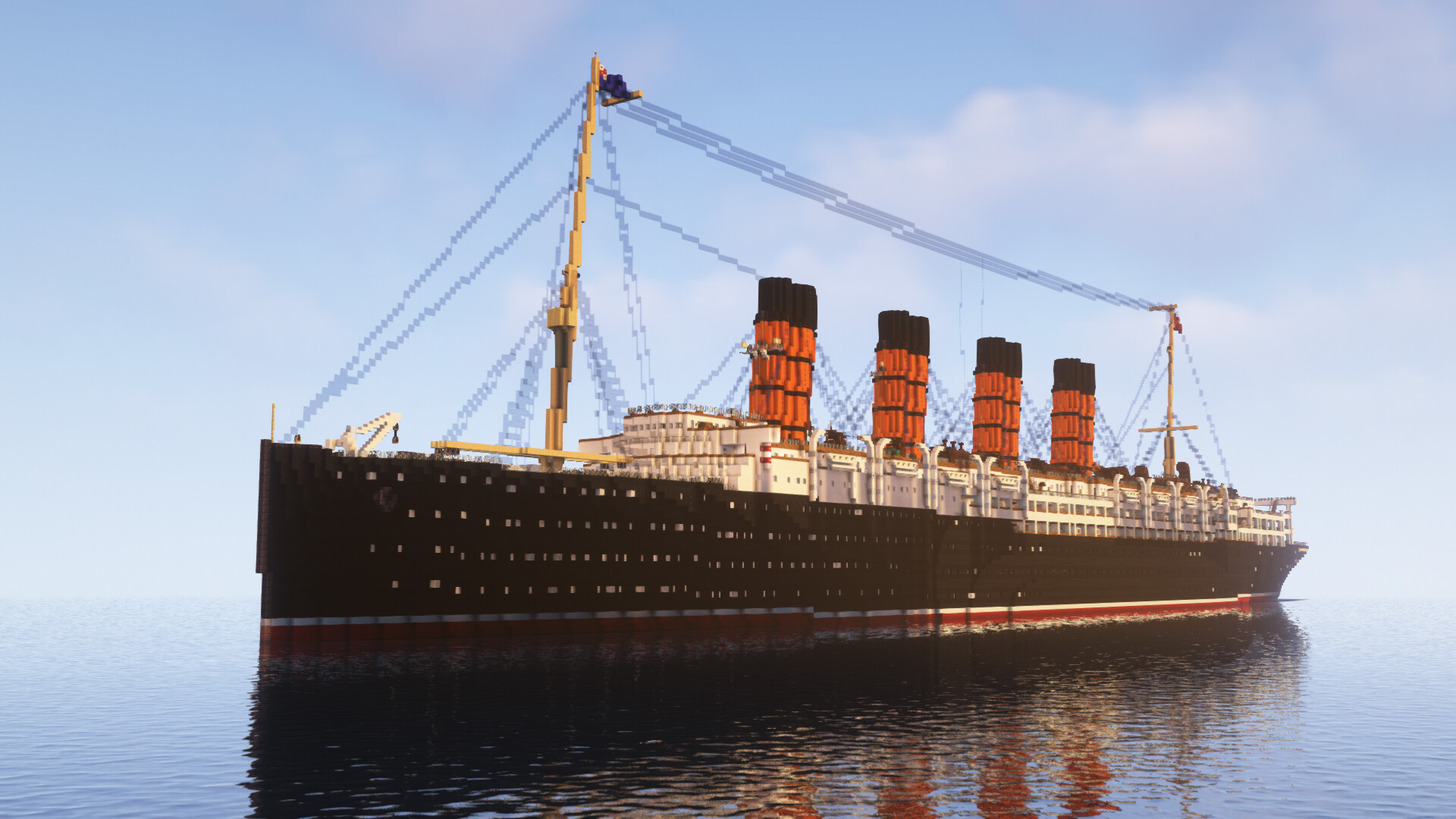 RMS Lusitania 1.8:1 Scale Minecraft Map