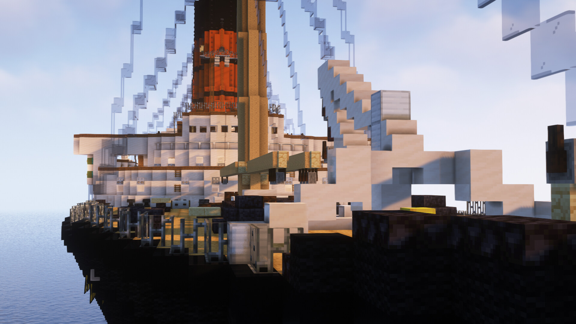 RMS Lusitania 1.8:1 Scale Minecraft Map