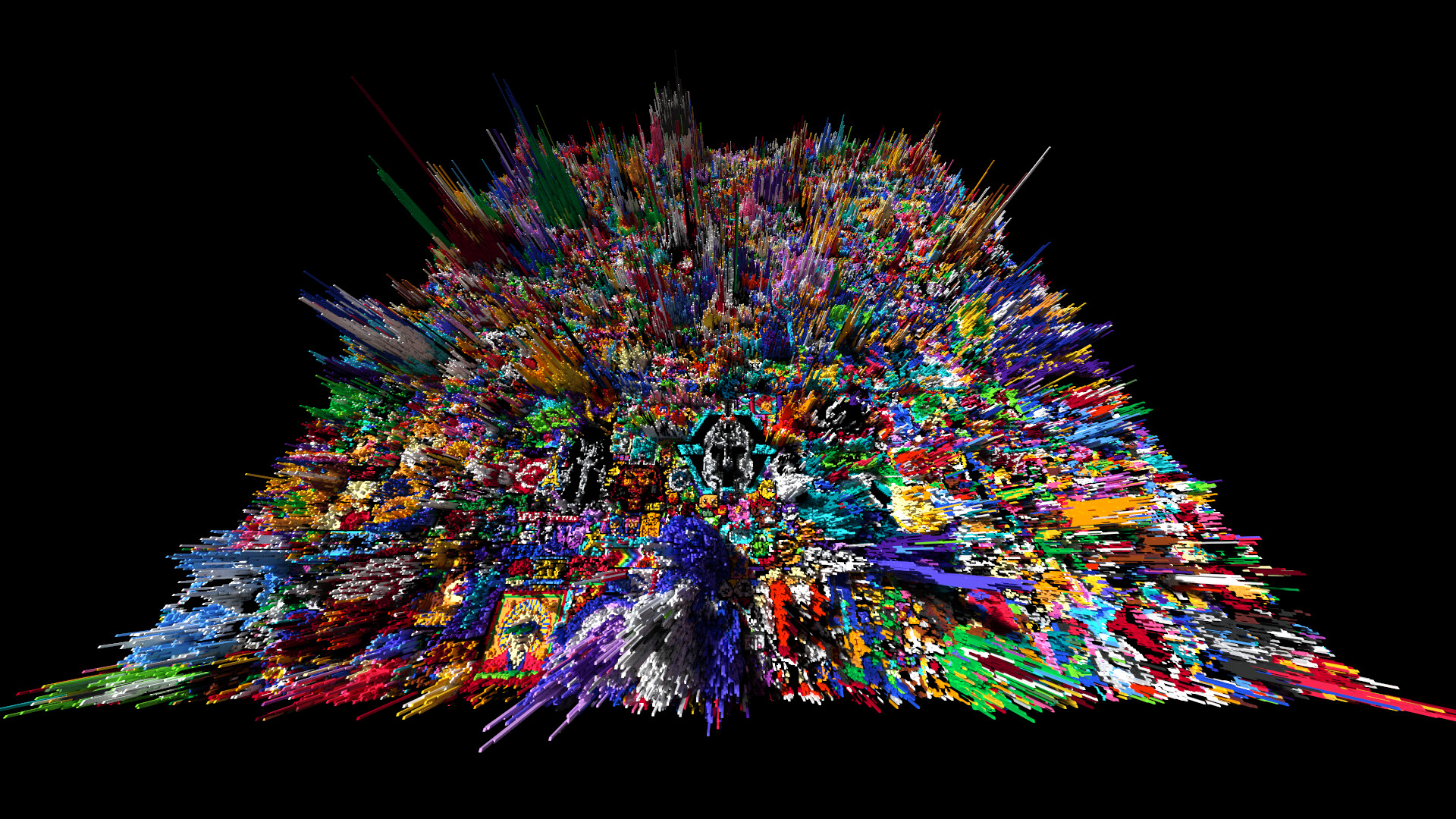 Zplace Zevent 22 - Heatmap, Niveau d'upgrade Minecraft Map