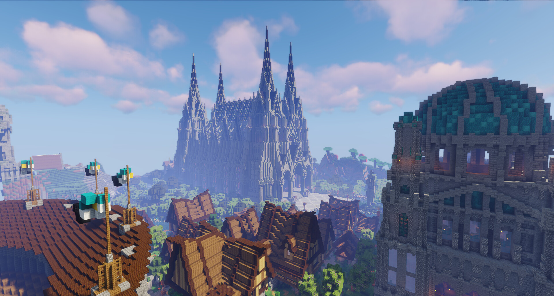 Grand-Cathedral Solaris | A Stoneworks Timelapse Minecraft Map