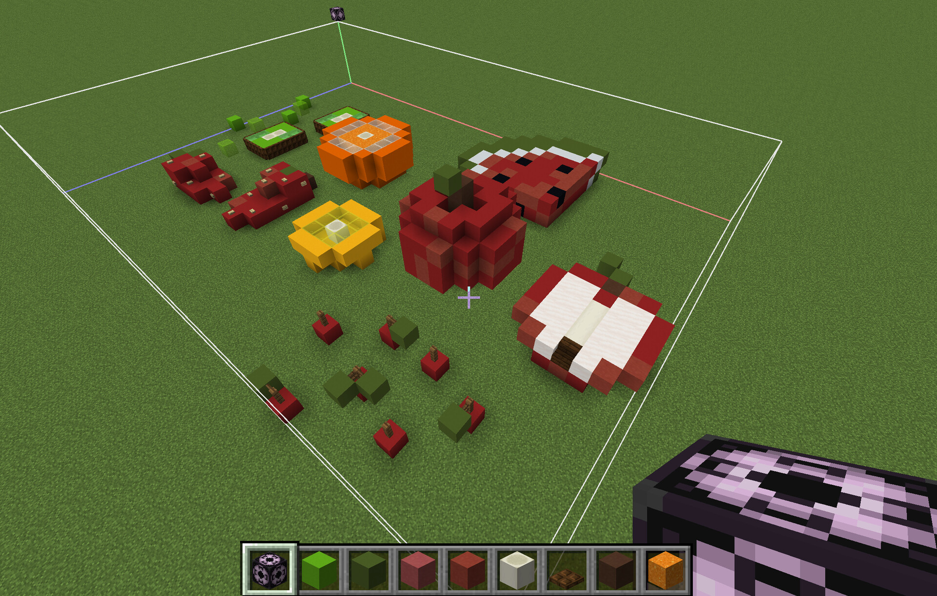 simple fruit apple orange berries watermelon cherry Minecraft Map