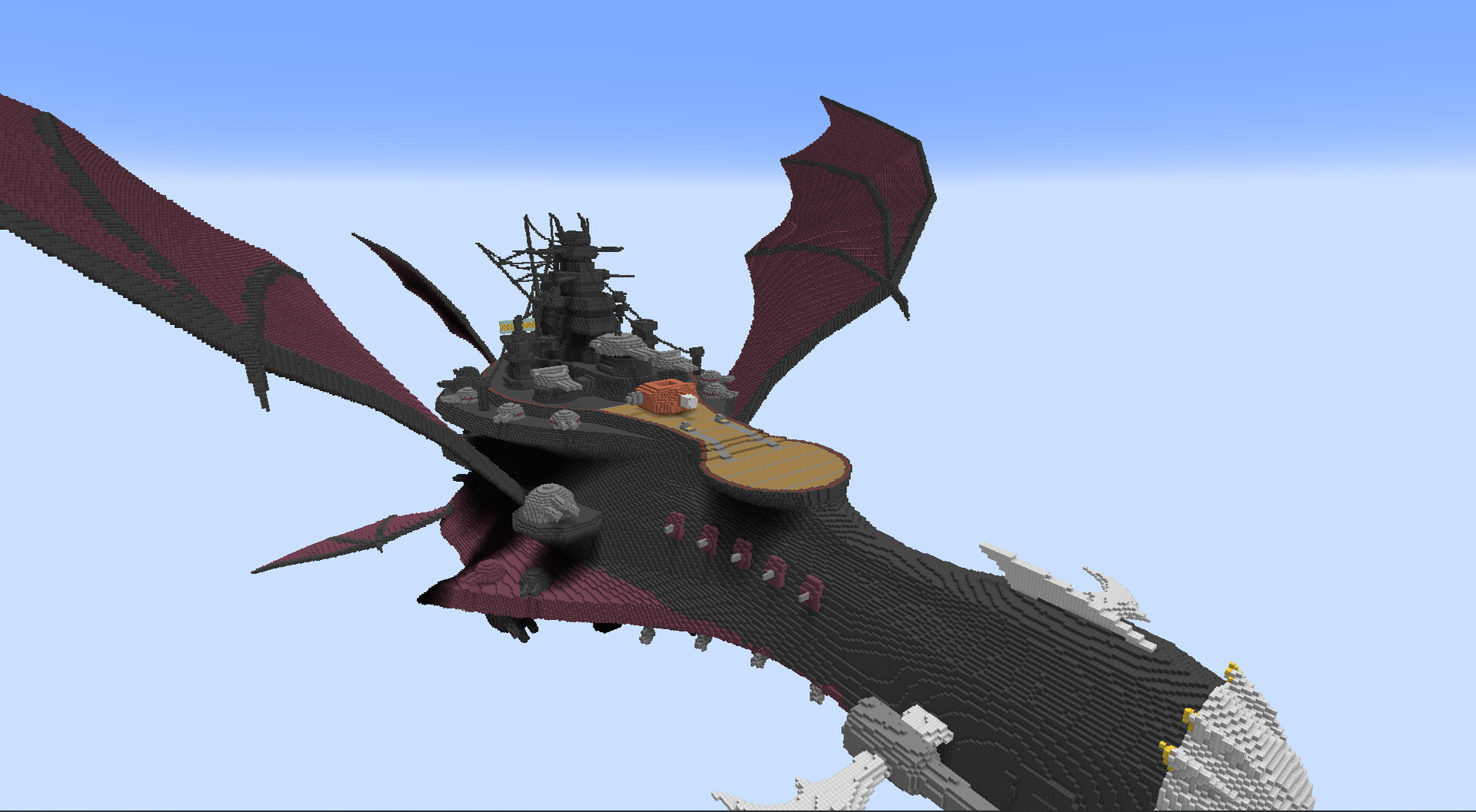 The halberd from Kirby Minecraft Map