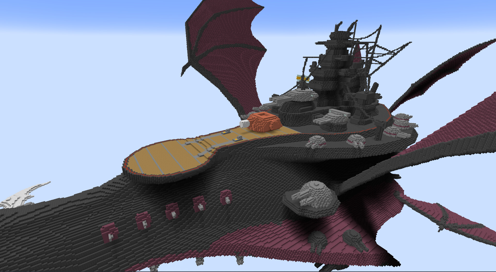 The halberd from Kirby Minecraft Map