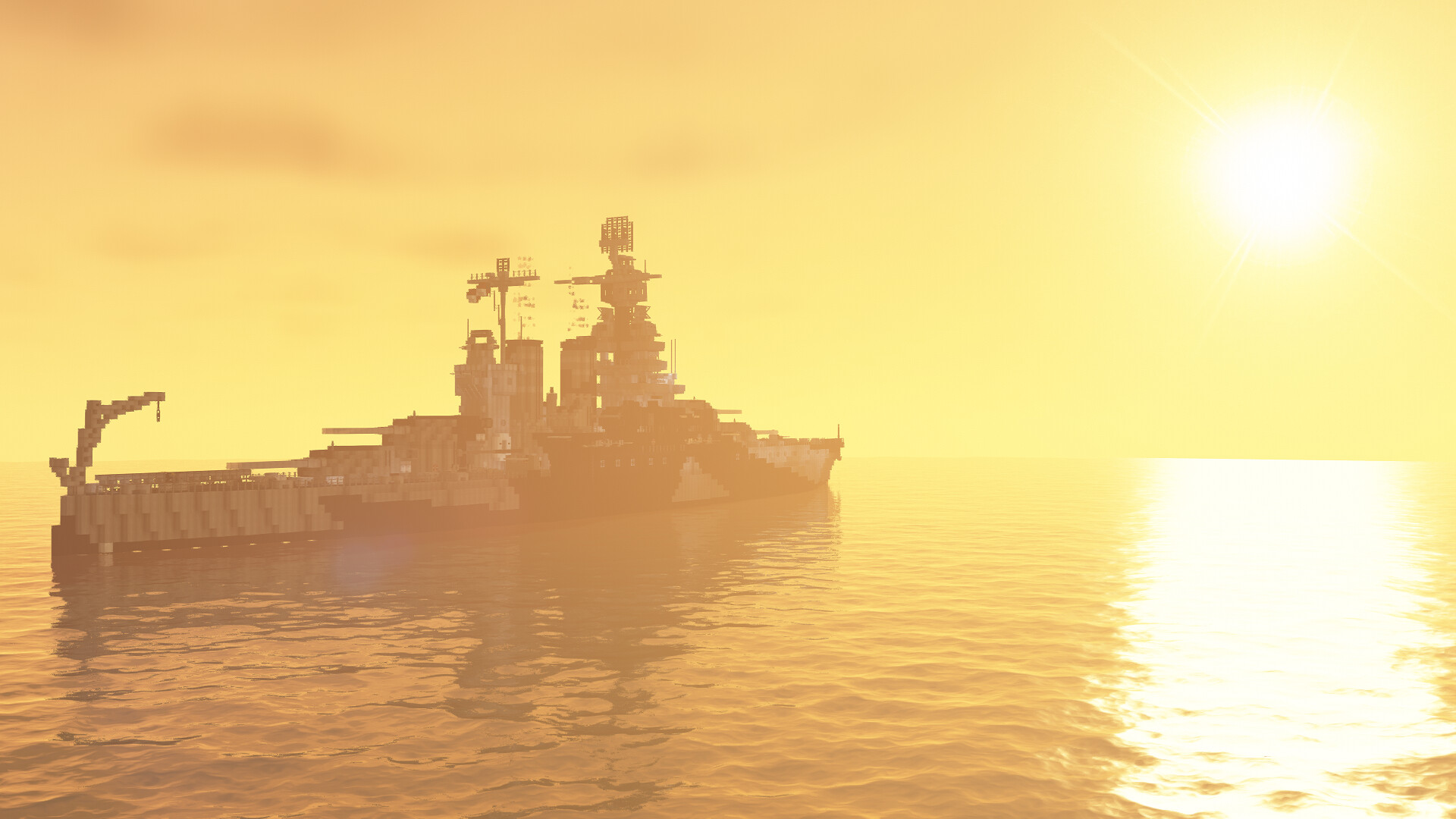 USS Maryland BB-46 Colorado-Class Battleship Minecraft Map